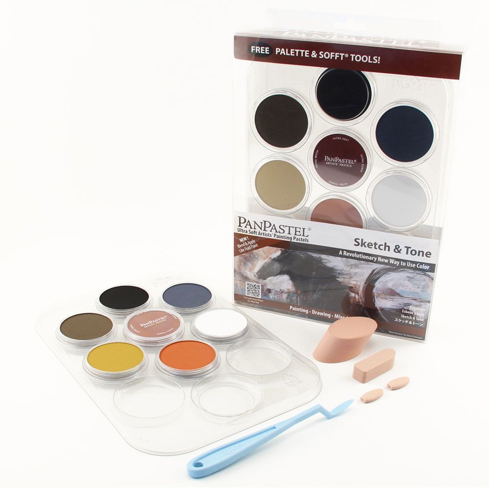 PanPastel™ Ultra Soft Painting 9 ml Compact with Palette Sketch and Tone (Set of 7) | Jerry's ...