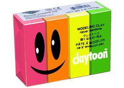 Claytoon Modeling Clay for Kids 1 lb. Total - Neon Colors | Jerry's ...