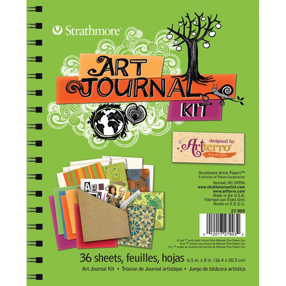 Strathmore Art Journal Kit for Kids 6.5x8" - Lime Green | Jerry's Artarama