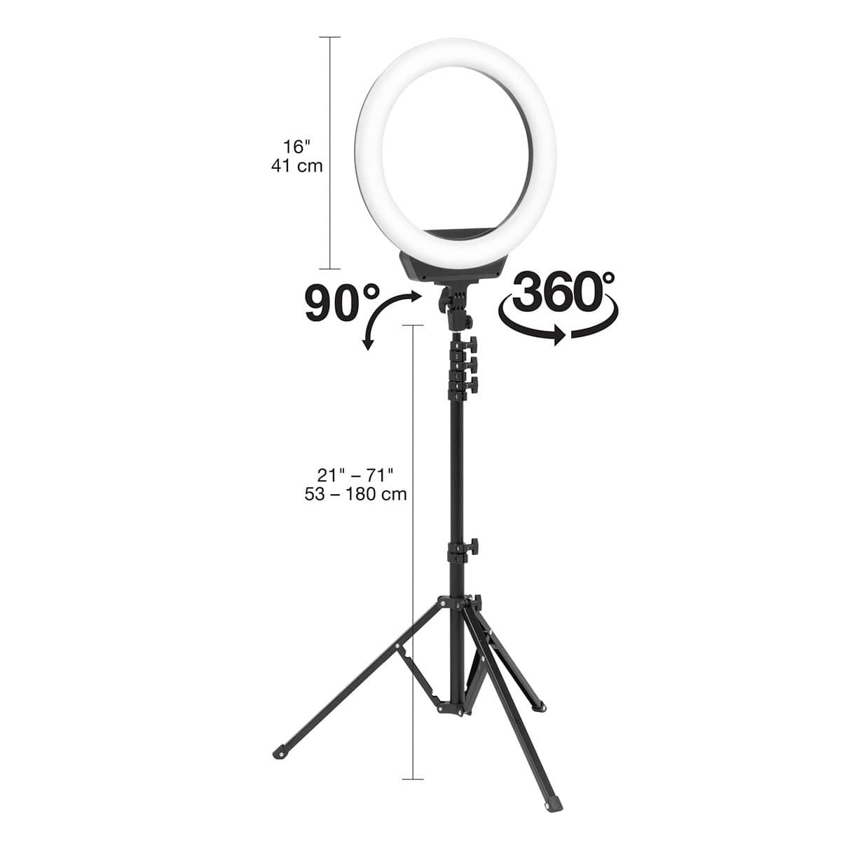 Artograph Ring Light with Floor Height Stand 16" | Jerry's Artarama
