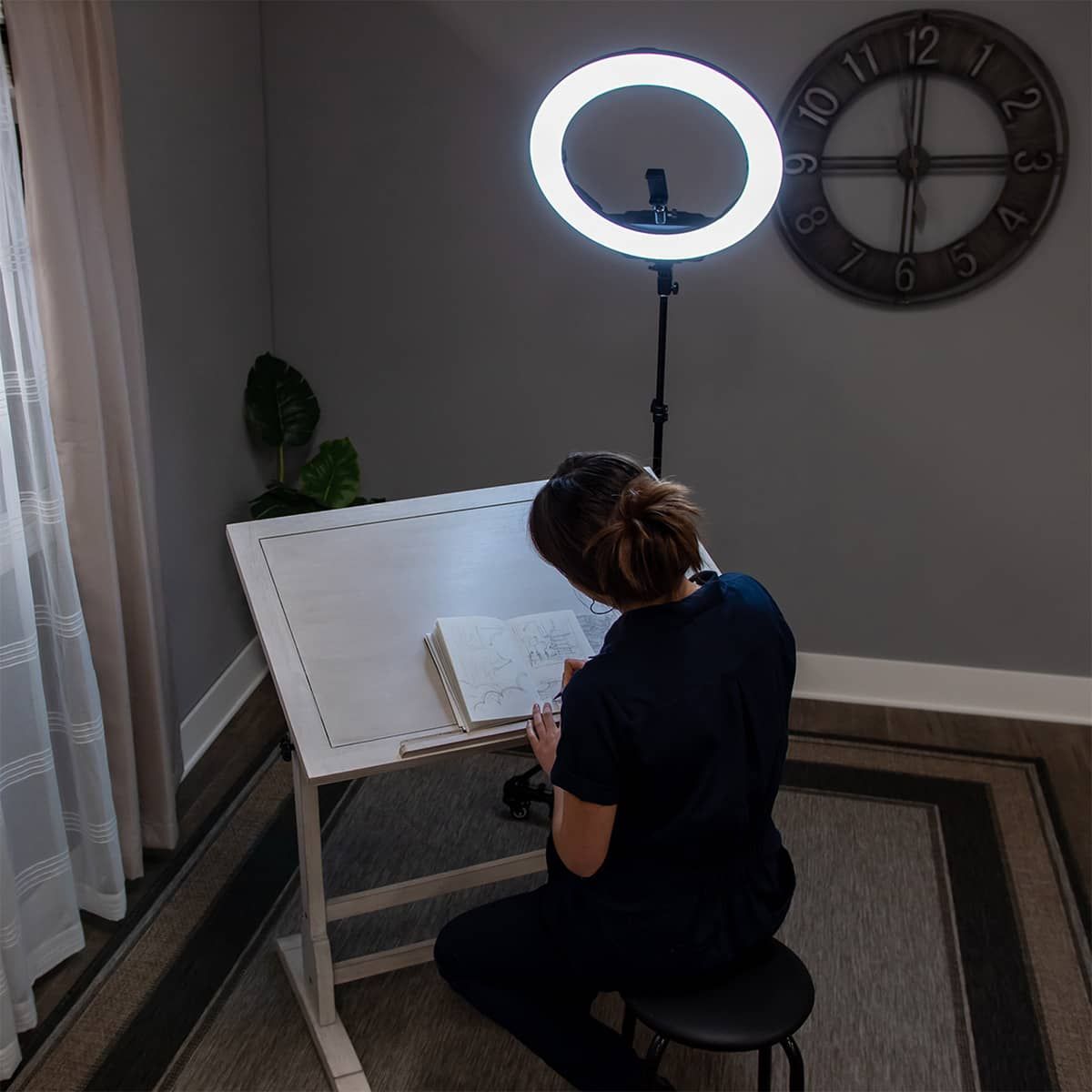 Artograph Ring Light with Floor Height Stand 18" | Jerry's Artarama