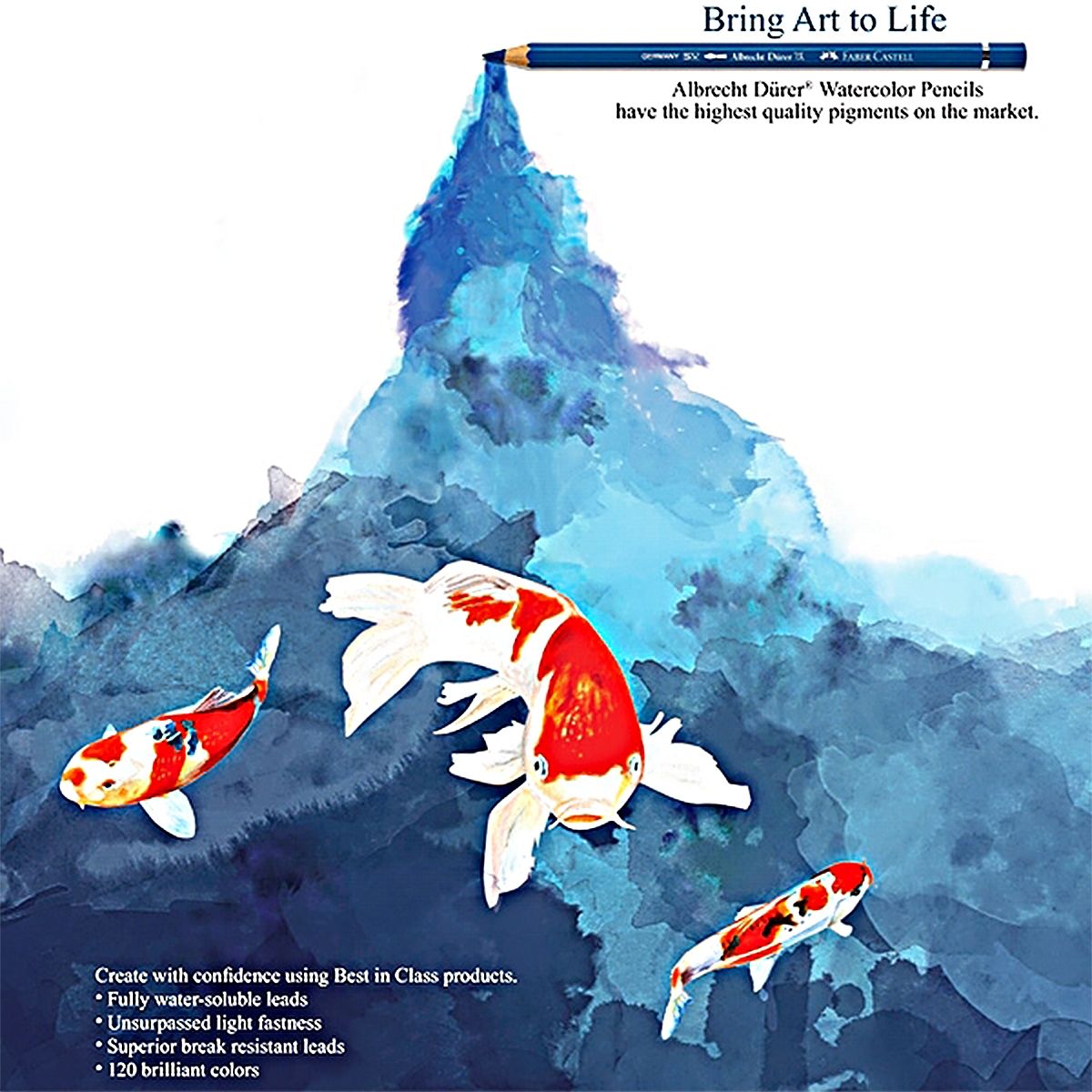 Faber-Castell Albrecht Durer Watercolor Pencils Ultramarine - No. 120 ...
