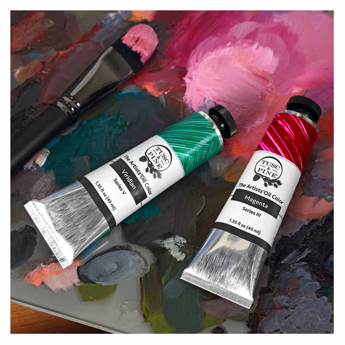 Tusc & Pine Artist Oil Color - Raw Umber Warm, 40ml Tube | Jerry's Artarama