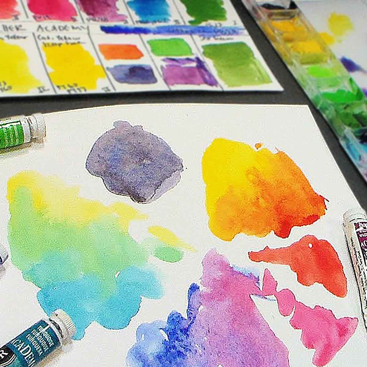 Grumbacher Academy Watercolor, Thalo Green Blue Shade - 7.5 ml Tube ...