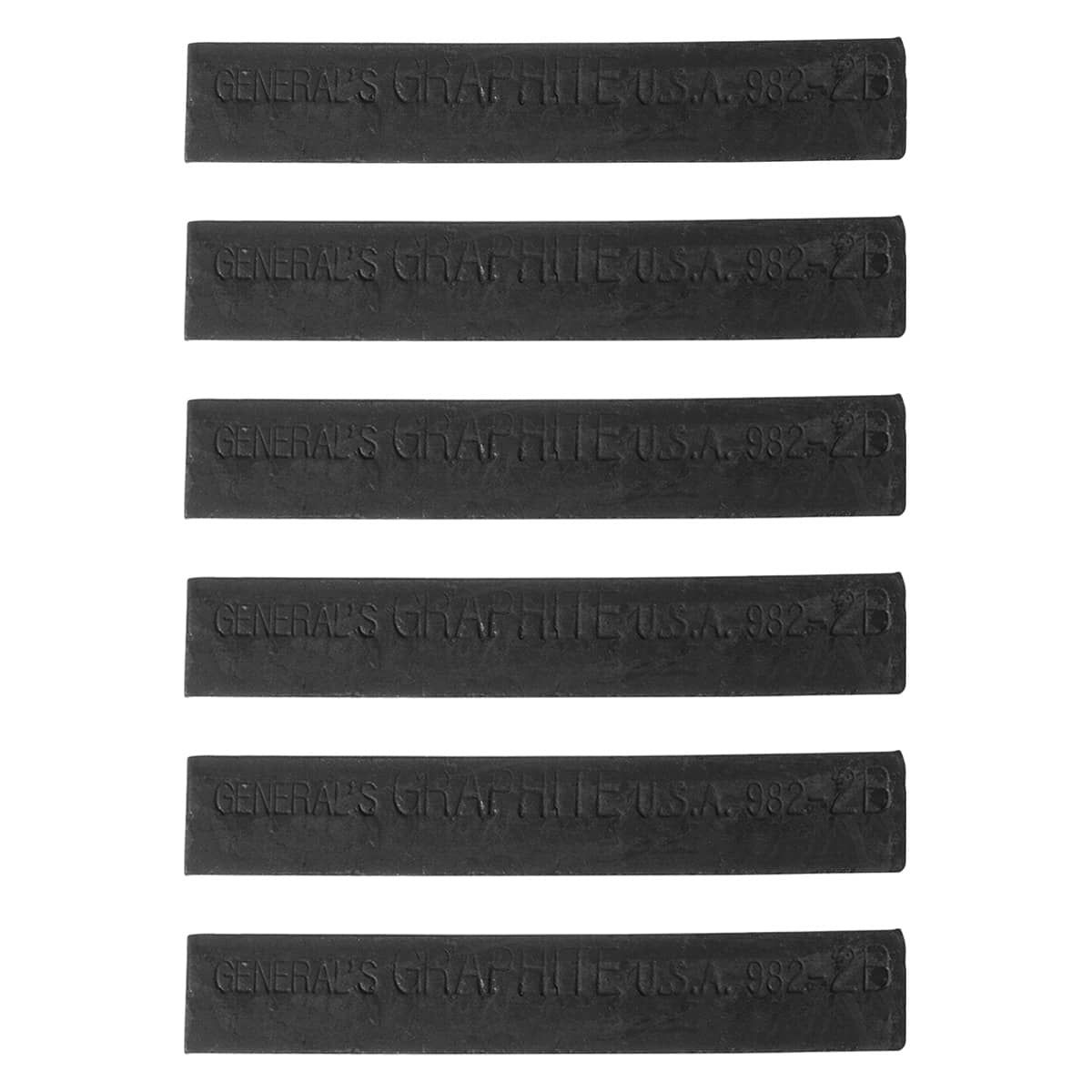 General's Pencil Graphite Sticks 2B 1/2" Giant Stick, Box of 6 | Jerry ...