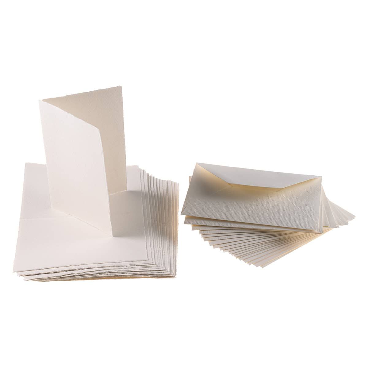 Fabriano Medioevalis Folded Blank Cards & Envelopes - 3.3"x5.1" (Box of ...