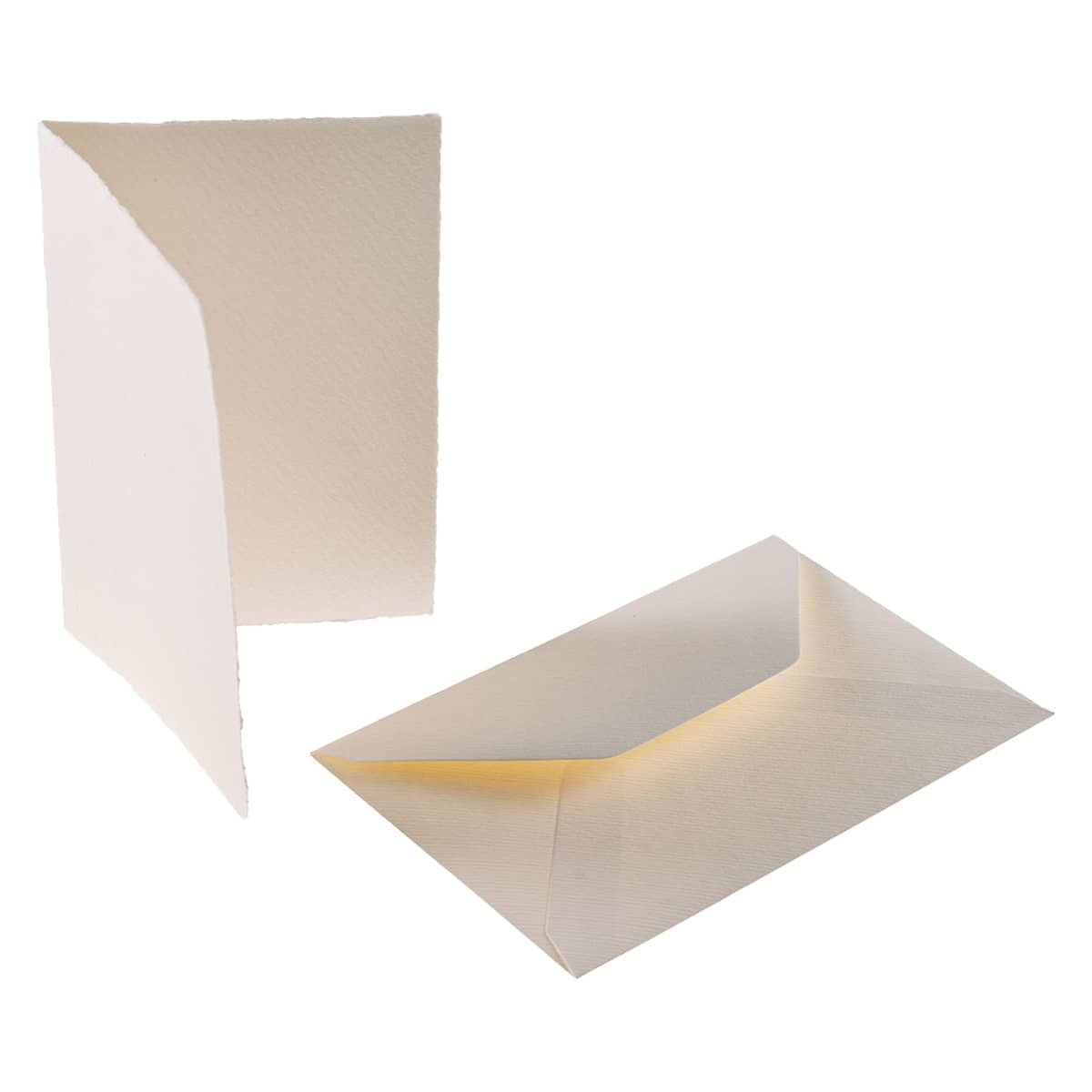 Fabriano Medioevalis Folded Blank Cards & Envelopes - 3.3"x5.1" (Box of ...