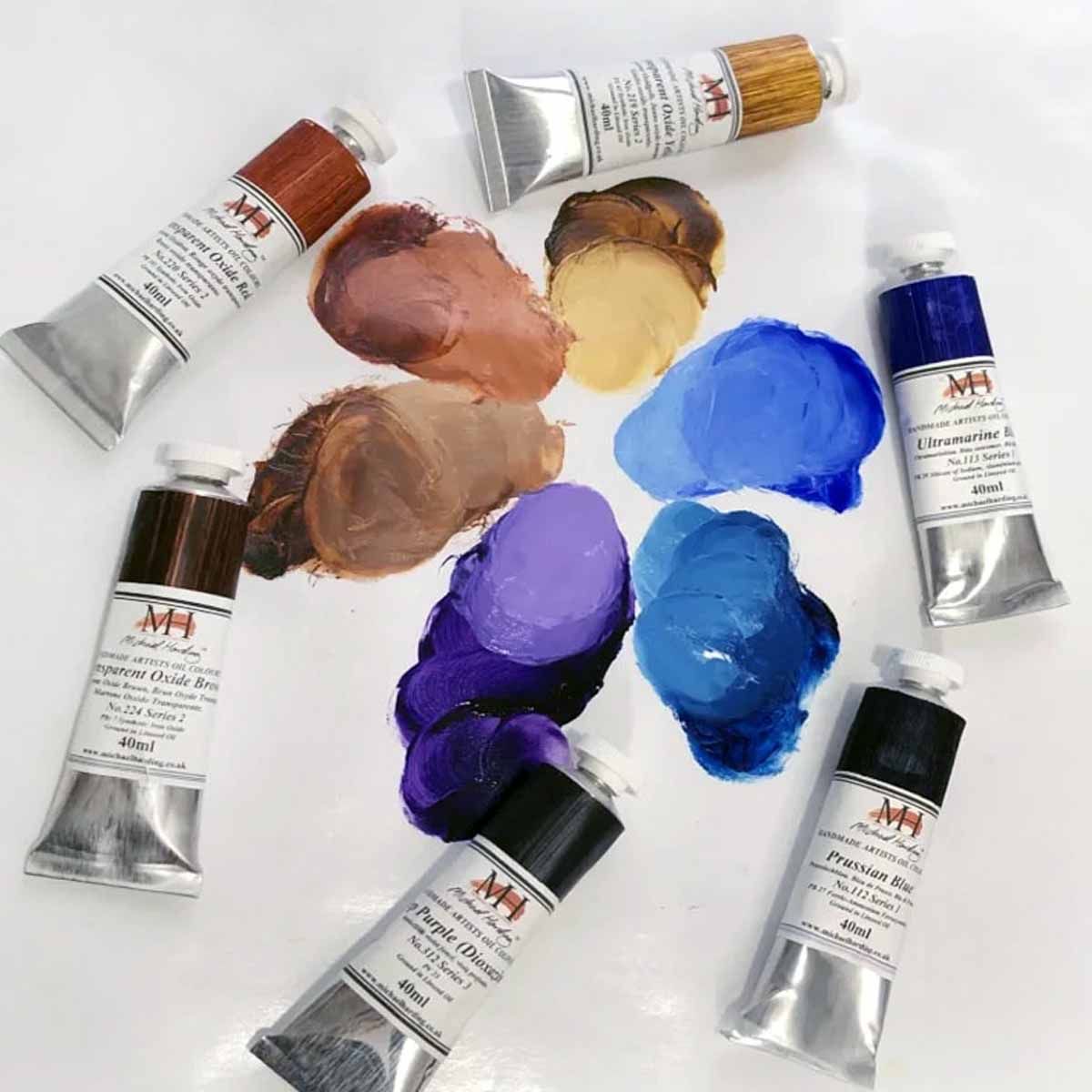 Michael Harding Oil Color - Alizarin Crimson, 225ml Tube | Jerry's Artarama