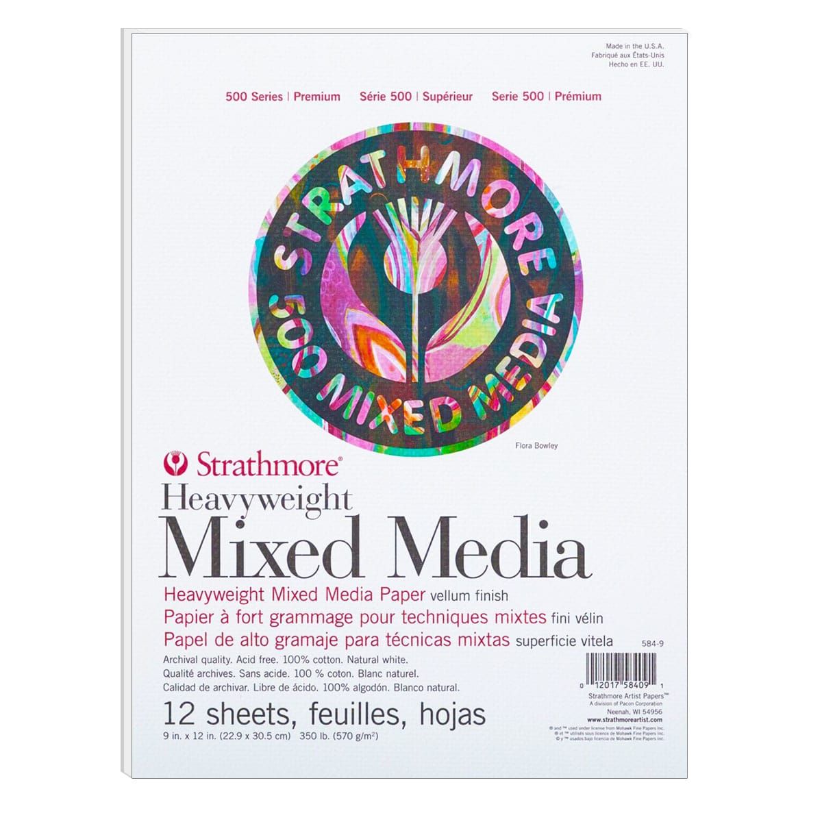 Strathmore 500 Series Heavyweight 9"x12", Mixed Media Paper Pad | Jerry ...