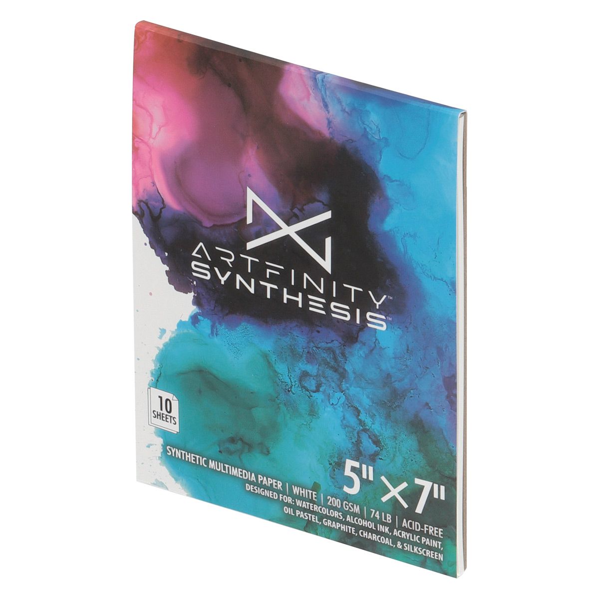 Artfinity Synthesis Multimedia Watercolor Paper Pad, 5x7", 10 Sheets ...