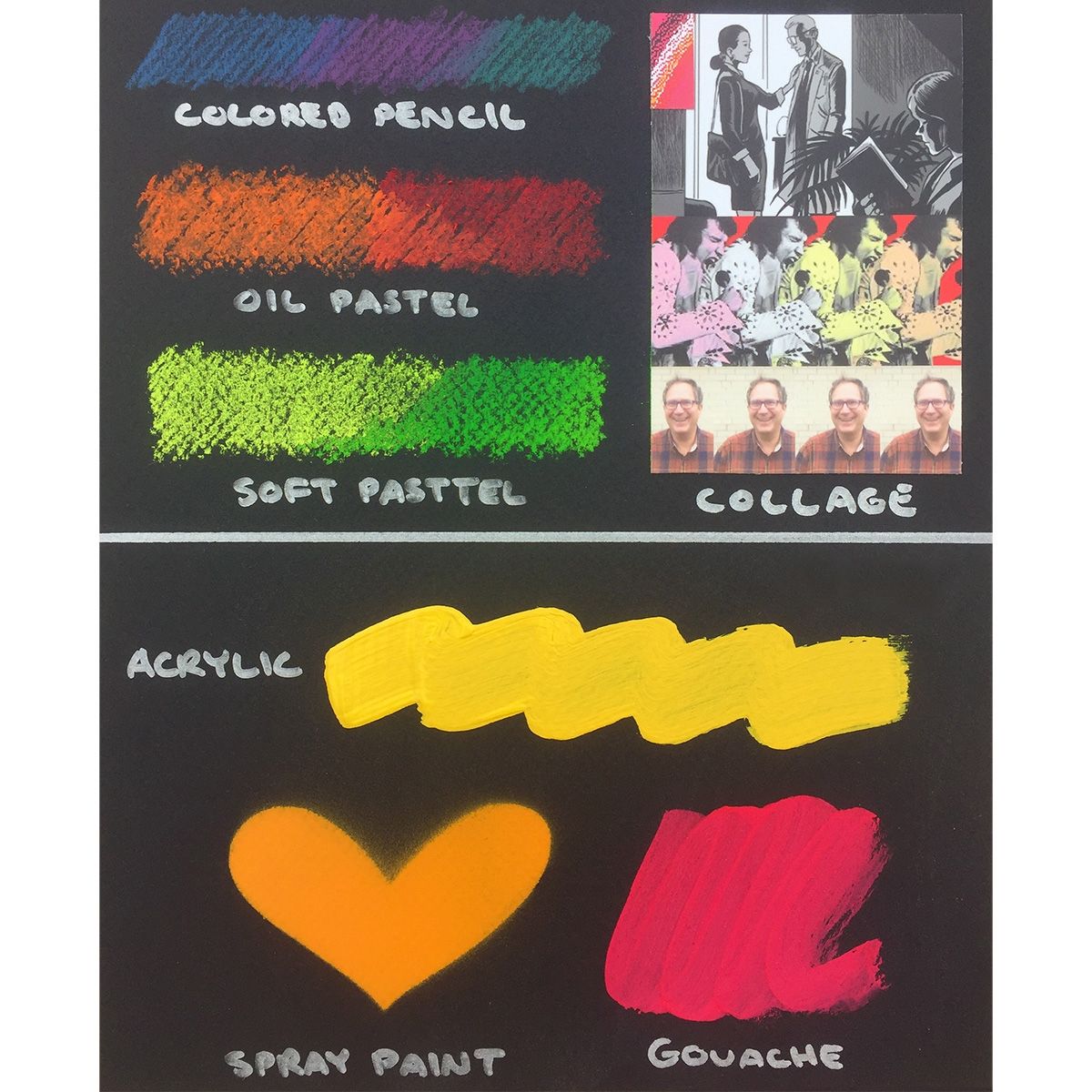 Crescent Textured Black Art Boards | Jerry's Artarama
