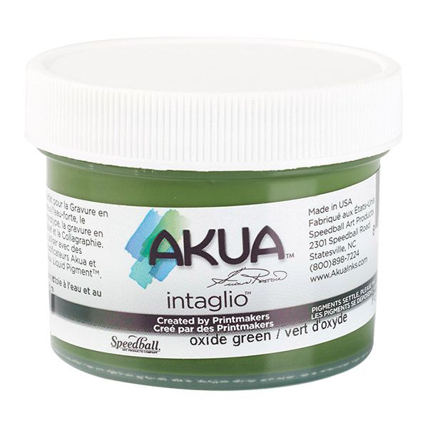 Akua Intaglio Ink 2oz - Oxide Green | Jerry's Artarama