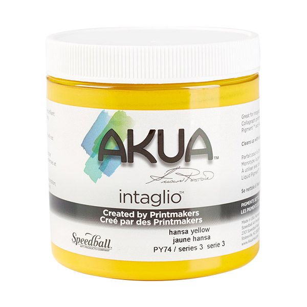 Akua Intaglio Ink 8oz - Hansa Yellow | Jerry's Artarama