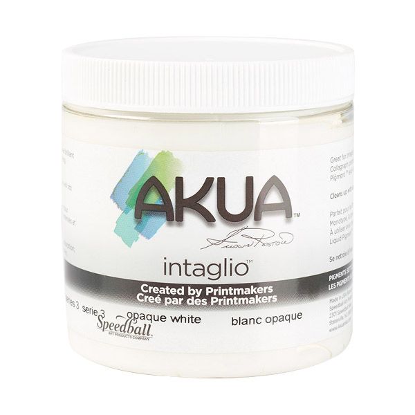 Akua Intaglio Ink 8oz - Opaque White | Jerry's Artarama