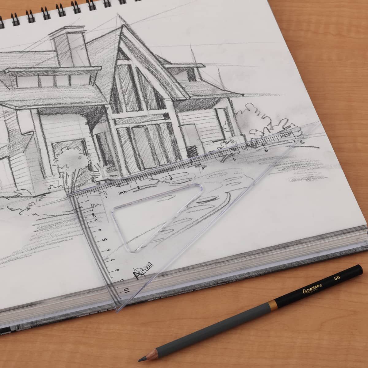 Acurit Scholar Triangle Set of 2, 8" (45/90 Degrees) and 10" (30/60/90 ...