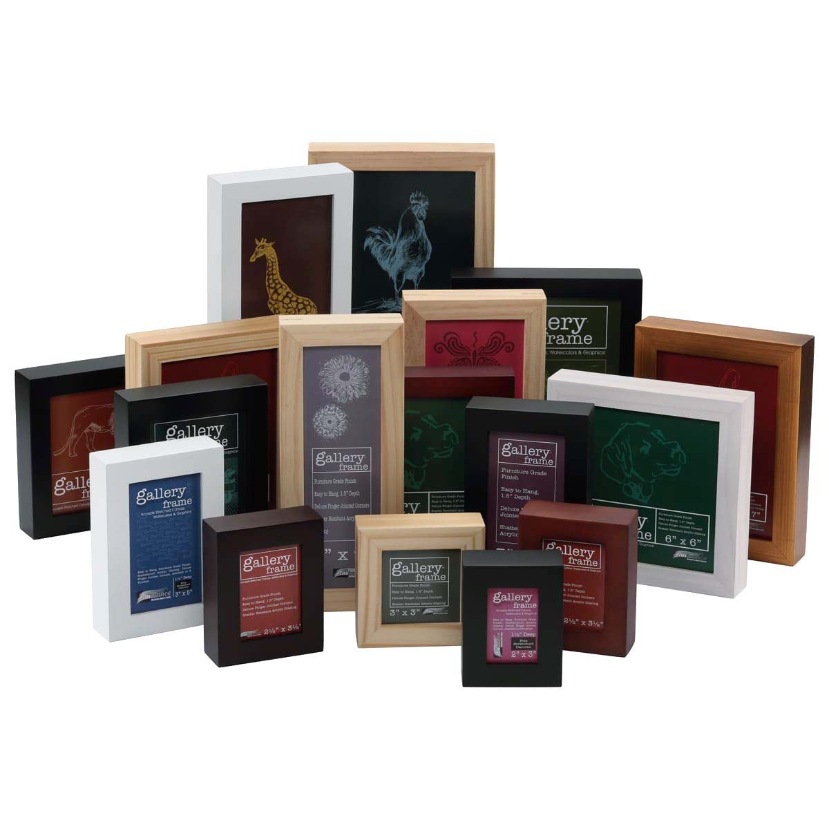 Ambiance Gallery Wood Frame - 8-1/2" x 11" Antique Gold, 1-1/2" Profile ...