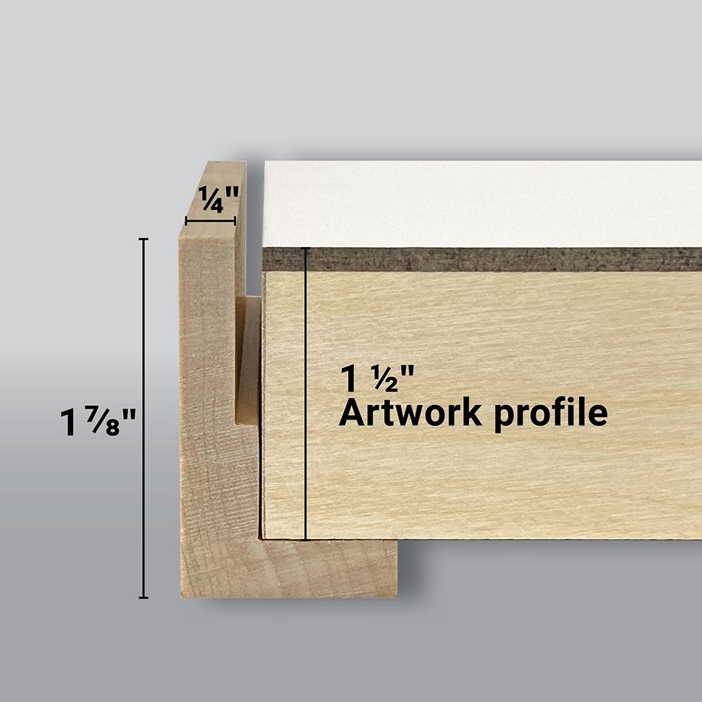 Ampersand Thin Face, Black 11"x14" Floater Frame, 1-1/2" Deep | Jerry's ...