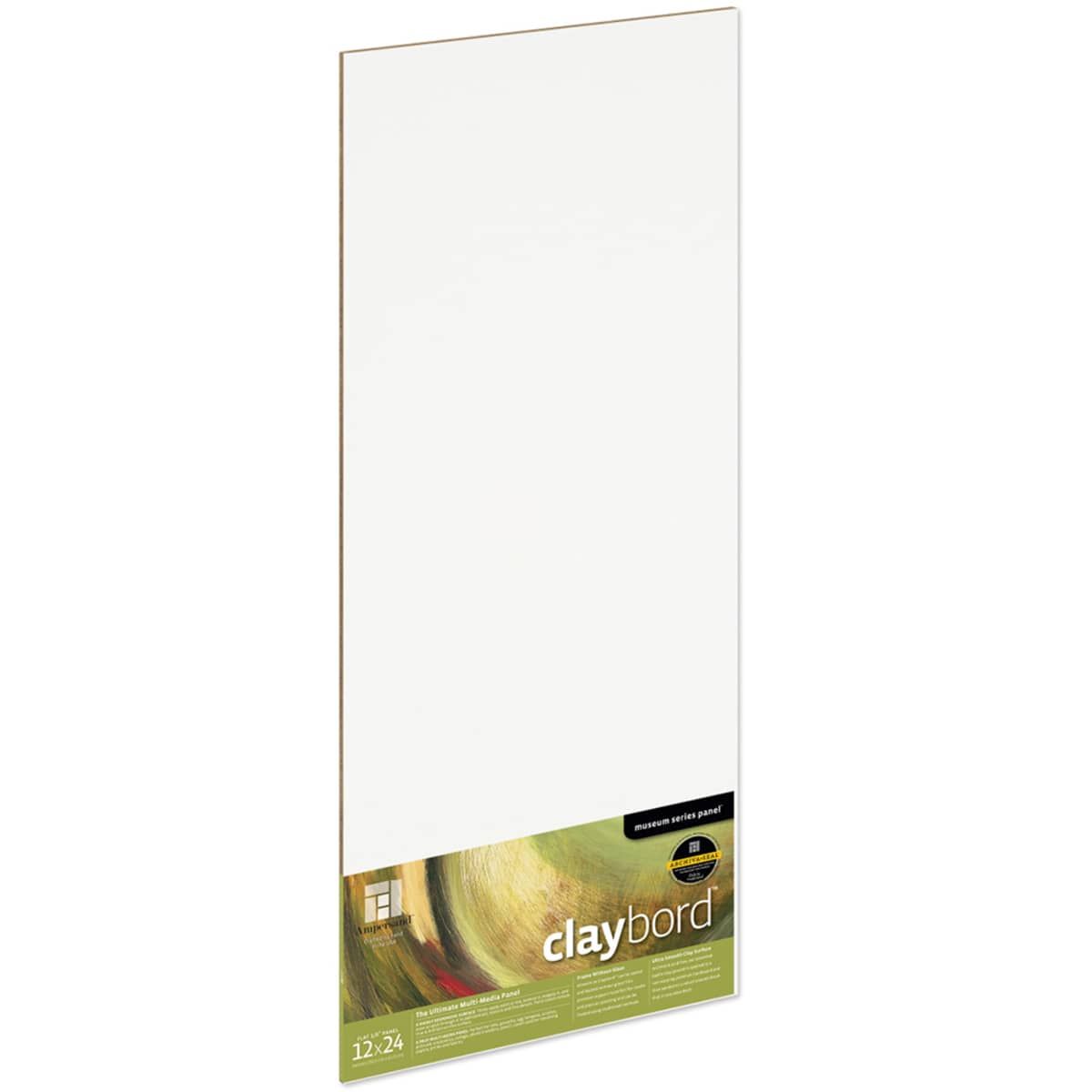 Ampersand Claybord Panel 1/8" - 12" x 24" | Jerry's Artarama