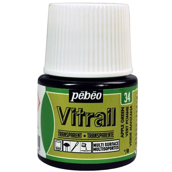 Pebeo Vitrail Color Apple Green 45ml | Jerry's Artarama