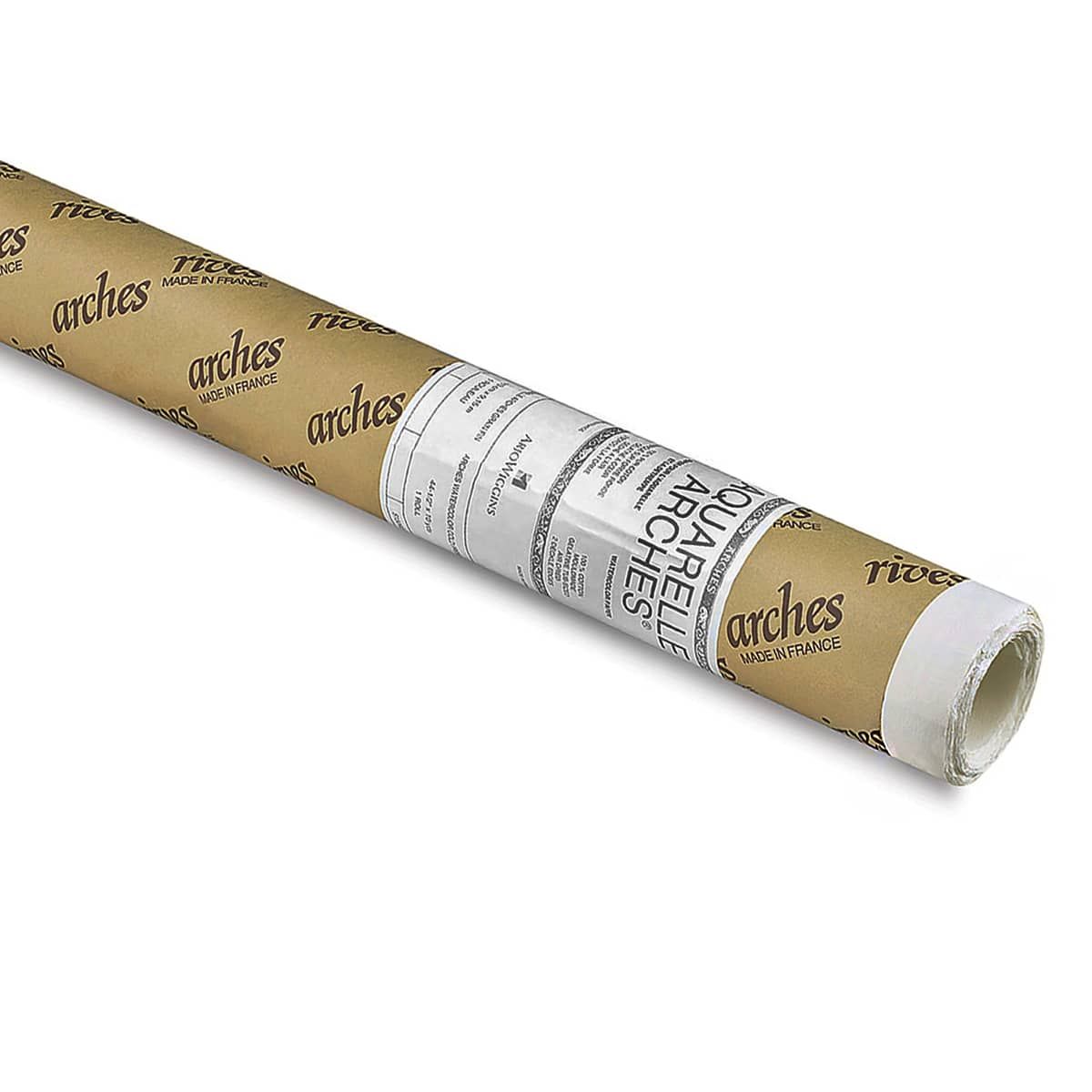 Arches Natural White Watercolor Roll, 156lb Rough, 51" x 10yd | Jerry's ...