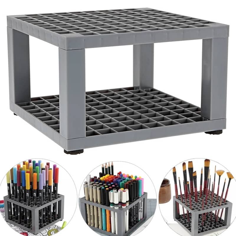 Creative Mark Art & Hobby Organizer Crate - 96 Slot Holder For Supplies ...