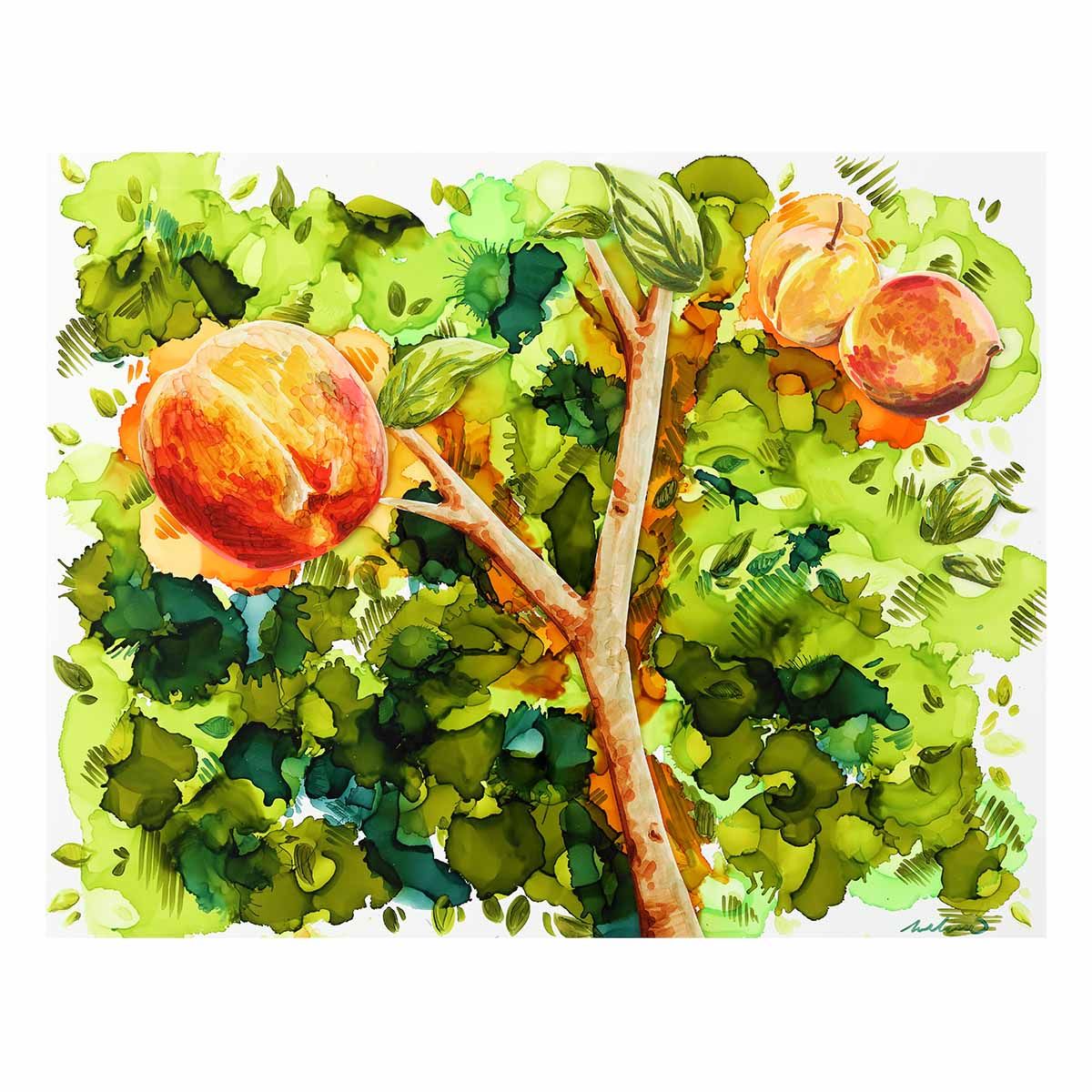 Artfinity Alcohol Ink Peaches Set, 19 Pieces | Jerry's Artarama
