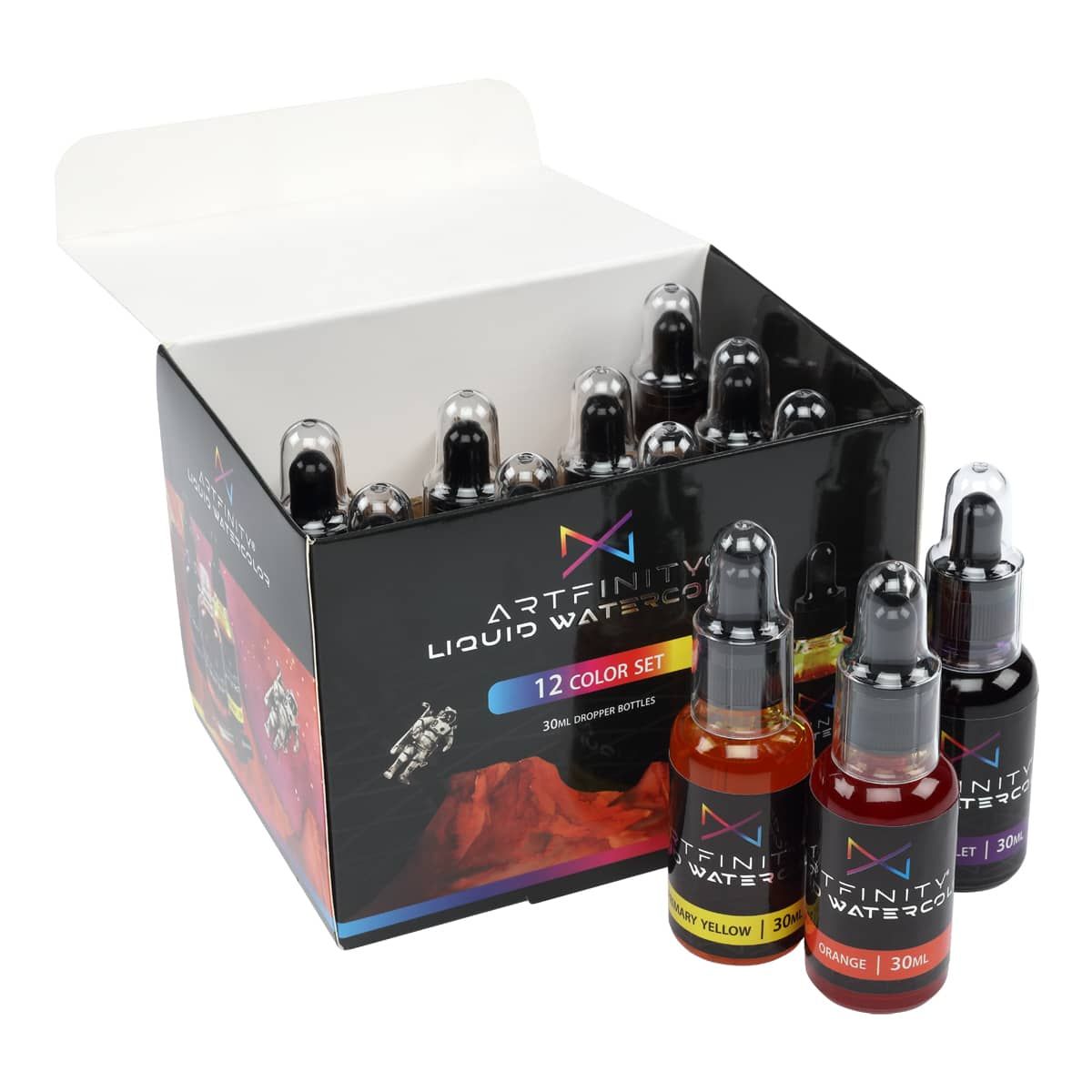 Artfinity Liquid Watercolor Set of 12 Colors | Jerry's Artarama