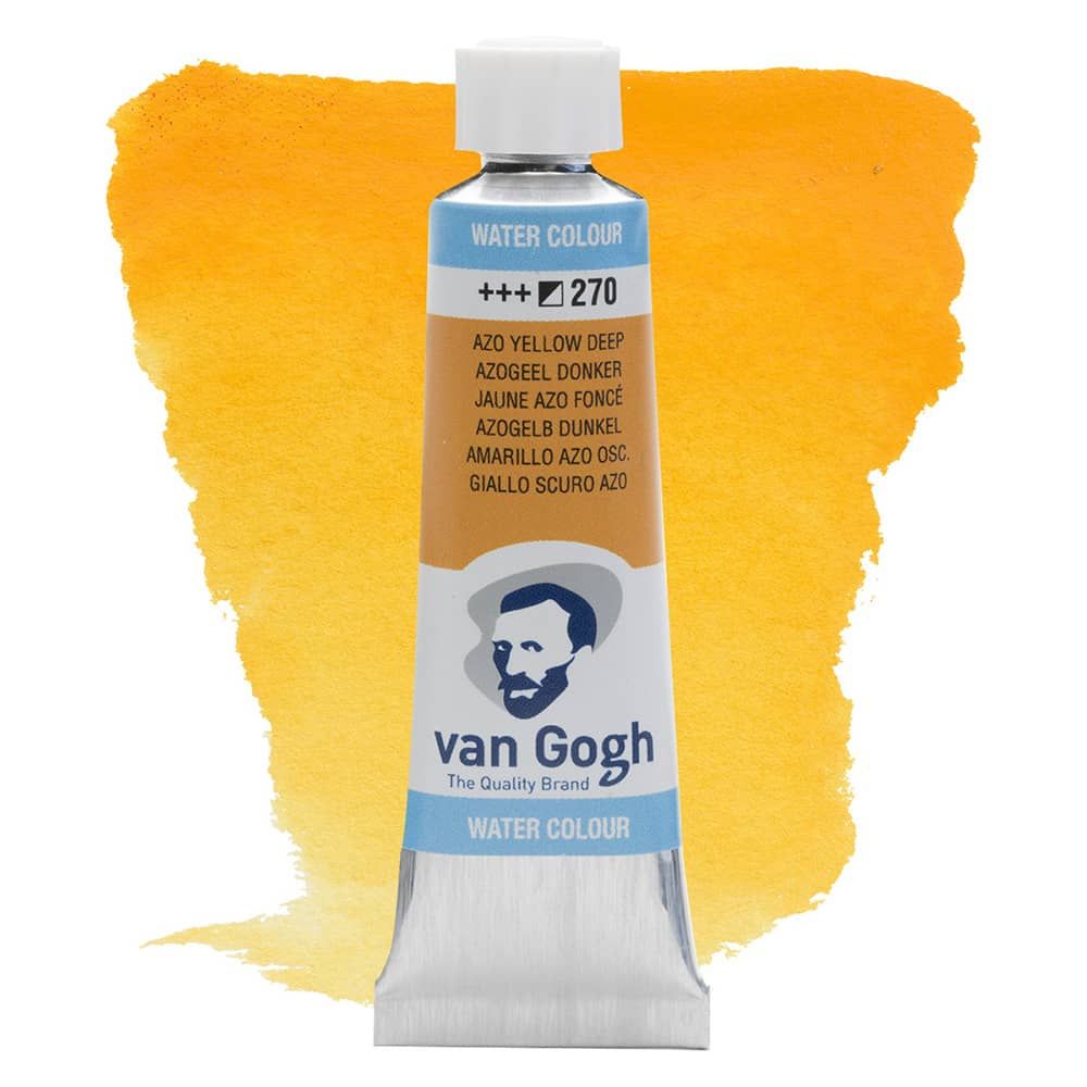 Van Gogh Watercolors - Azo Yellow Deep, 10ml Tube | Jerry's Artarama