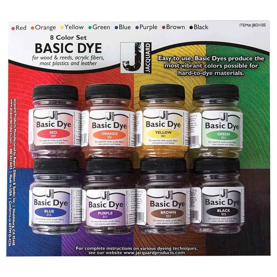 Jacquard Basic Dye 1/2oz Color Set of 8 | Jerry's Artarama