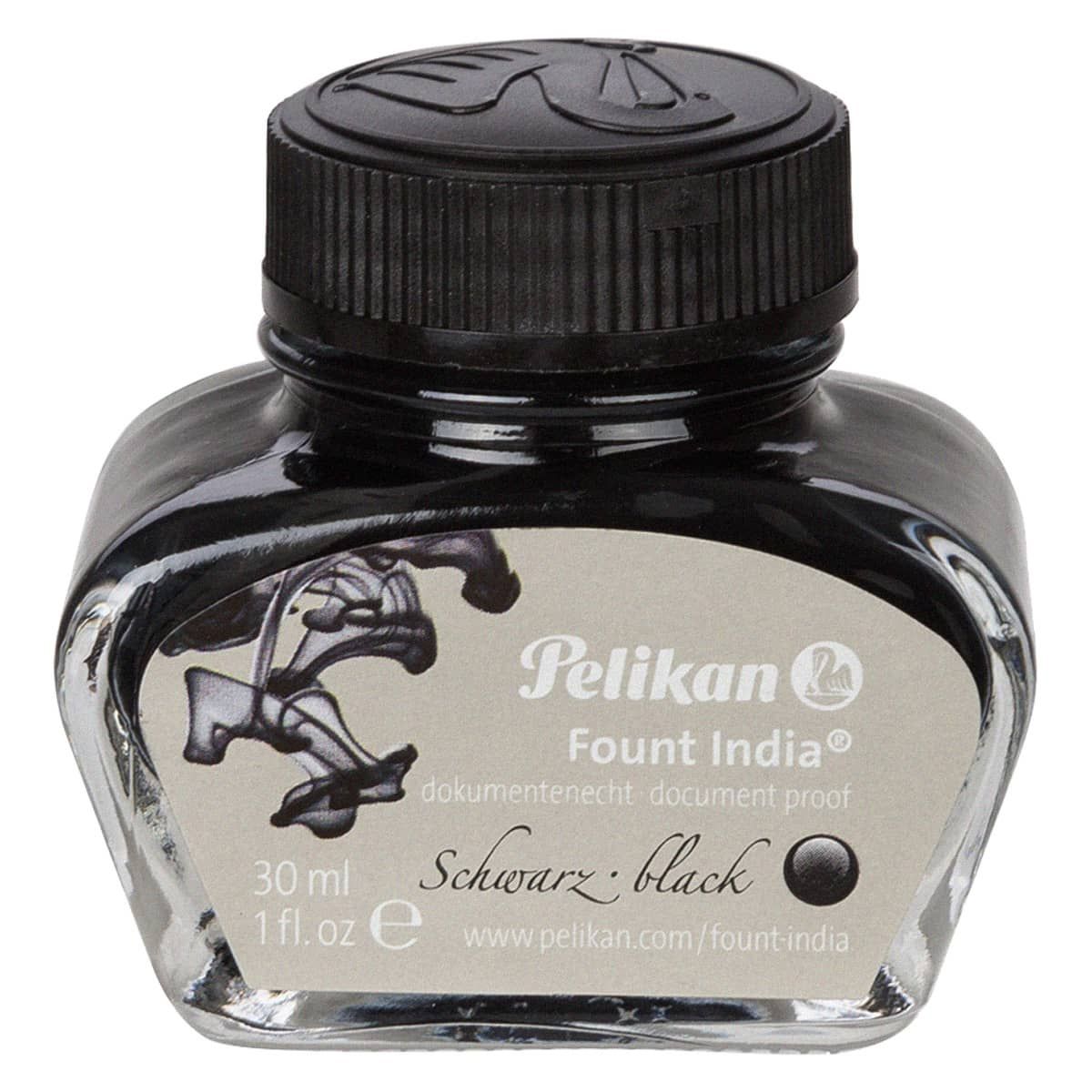 Pelikan Fount India Ink - Black, 30ml | Jerry's Artarama