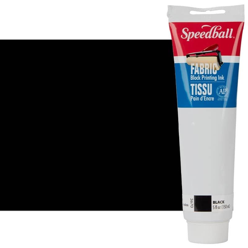 Fabric Block Printing Ink 5 oz - Black | Jerry's Artarama