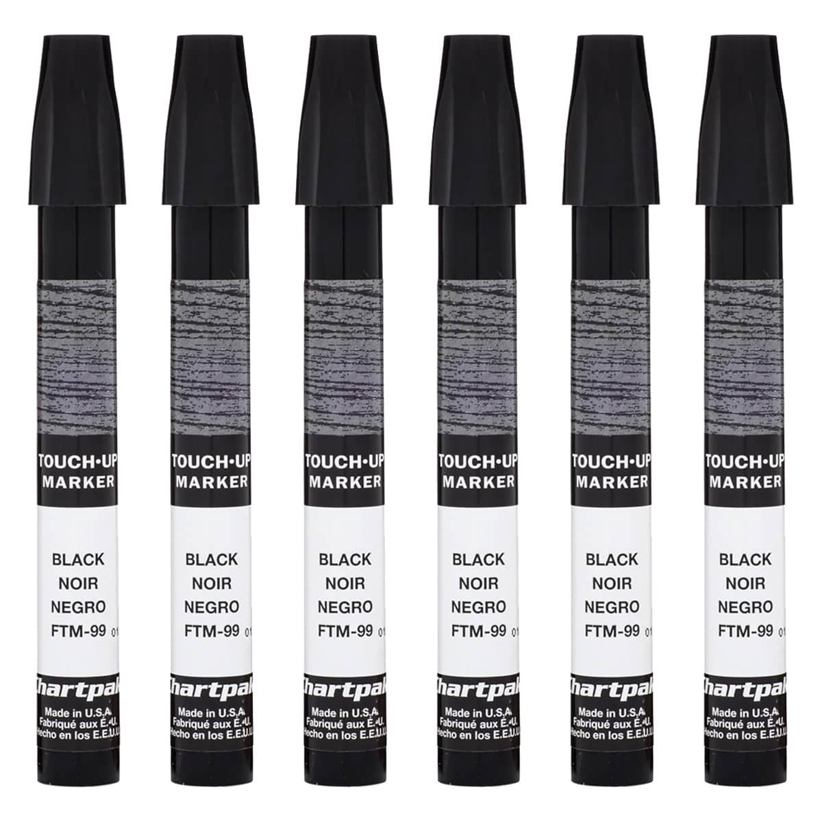 Chartpak Frame Touch-Up Markers - Black (Box of 6) | Jerry's Artarama