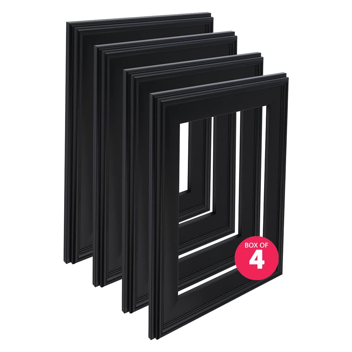 Cardinali Plein Aire Frame, Black 8"x10" - Box of 4 | Jerry's Artarama