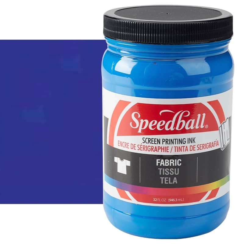 Speedball Fabric Screen Printing Ink 32 oz Jar - Blue | Jerry's Artarama