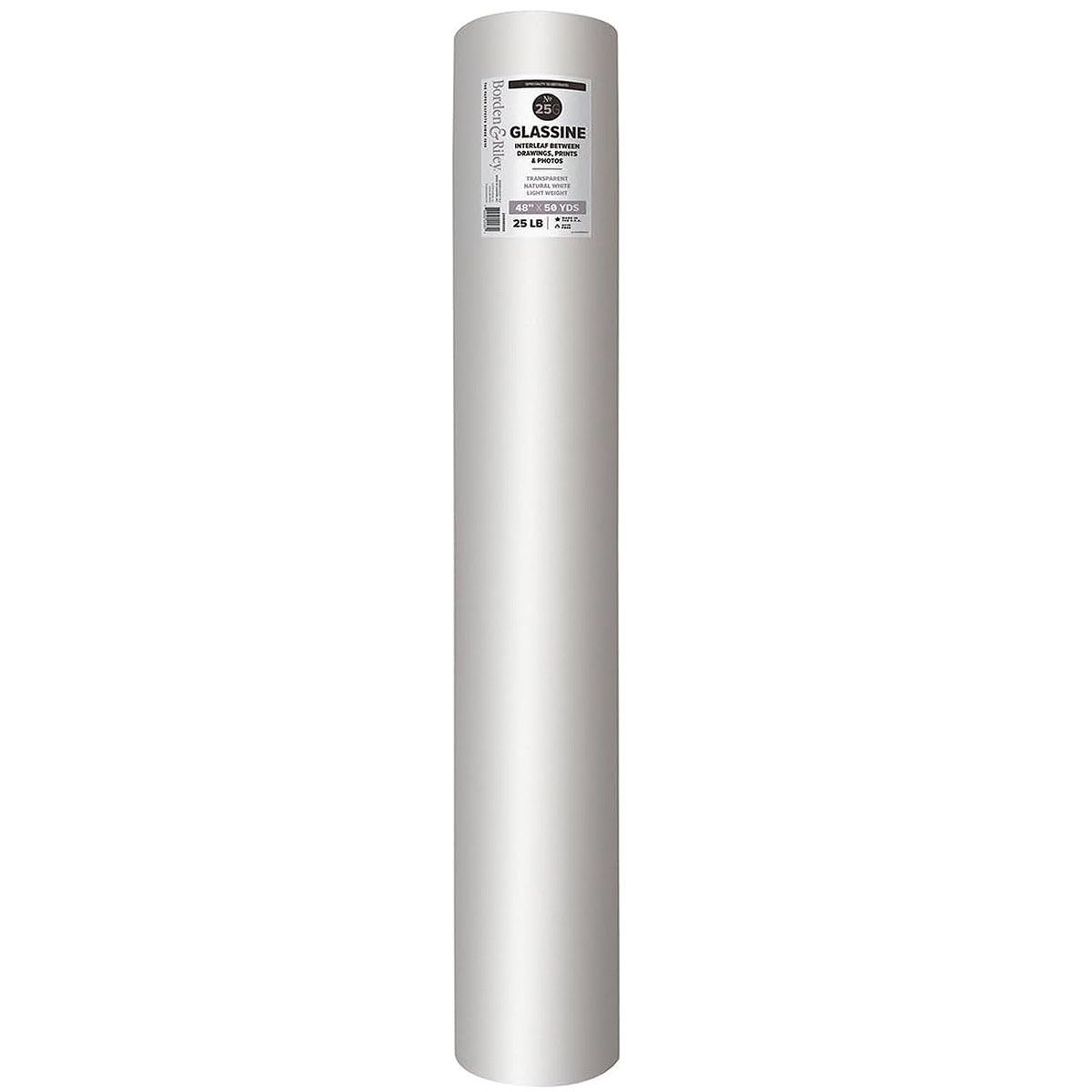 Borden & Riley 25G Glassine Neutral pH Paper Roll 48"x 50 Yd | Jerry's ...