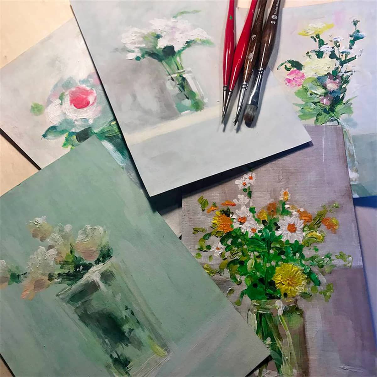 Borciani Bonazzi UNICO Silver Synthetic Series 811 Medium Handle Brush ...