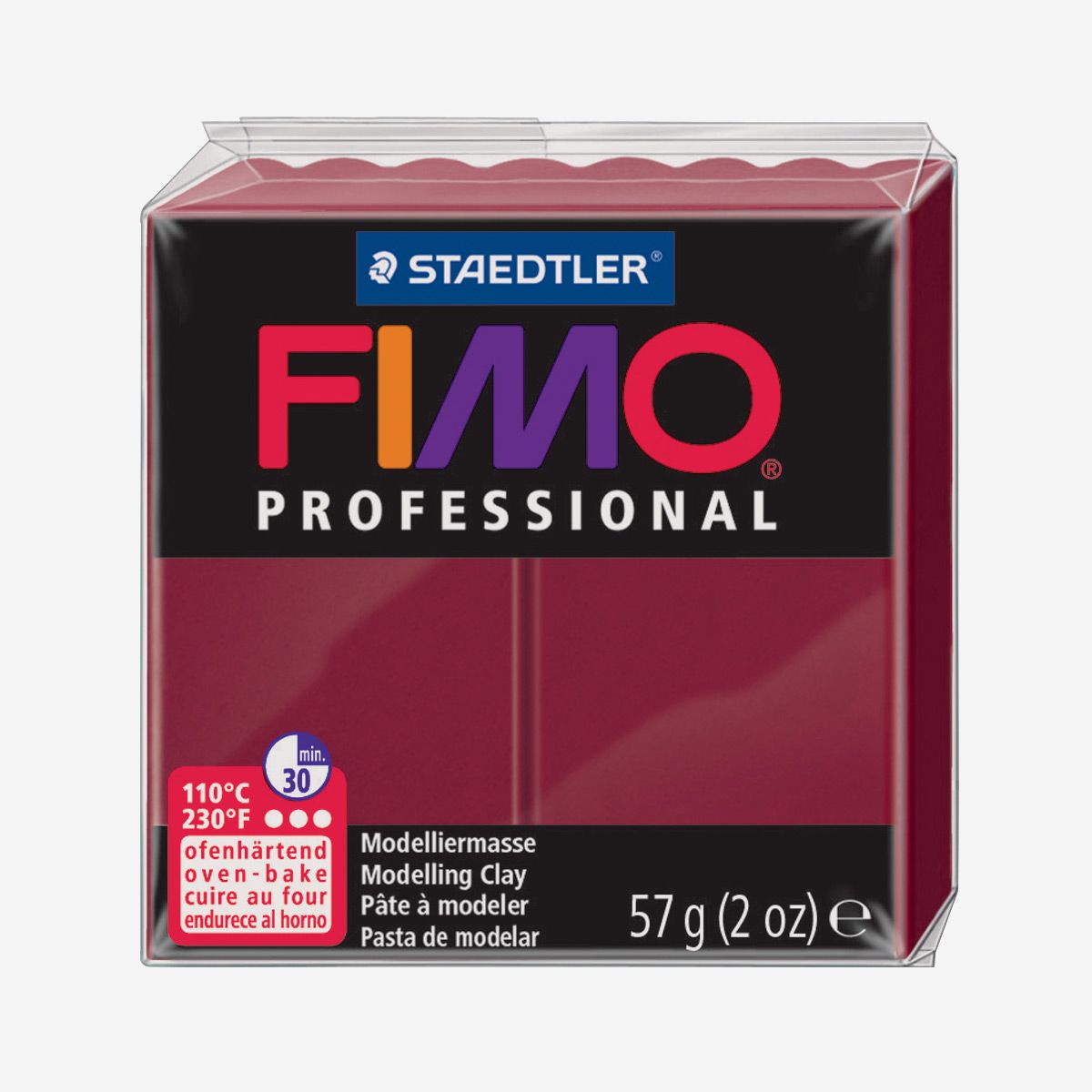 FIMO Professional Modeling Clay 2 oz - Bordeaux | Jerry's Artarama