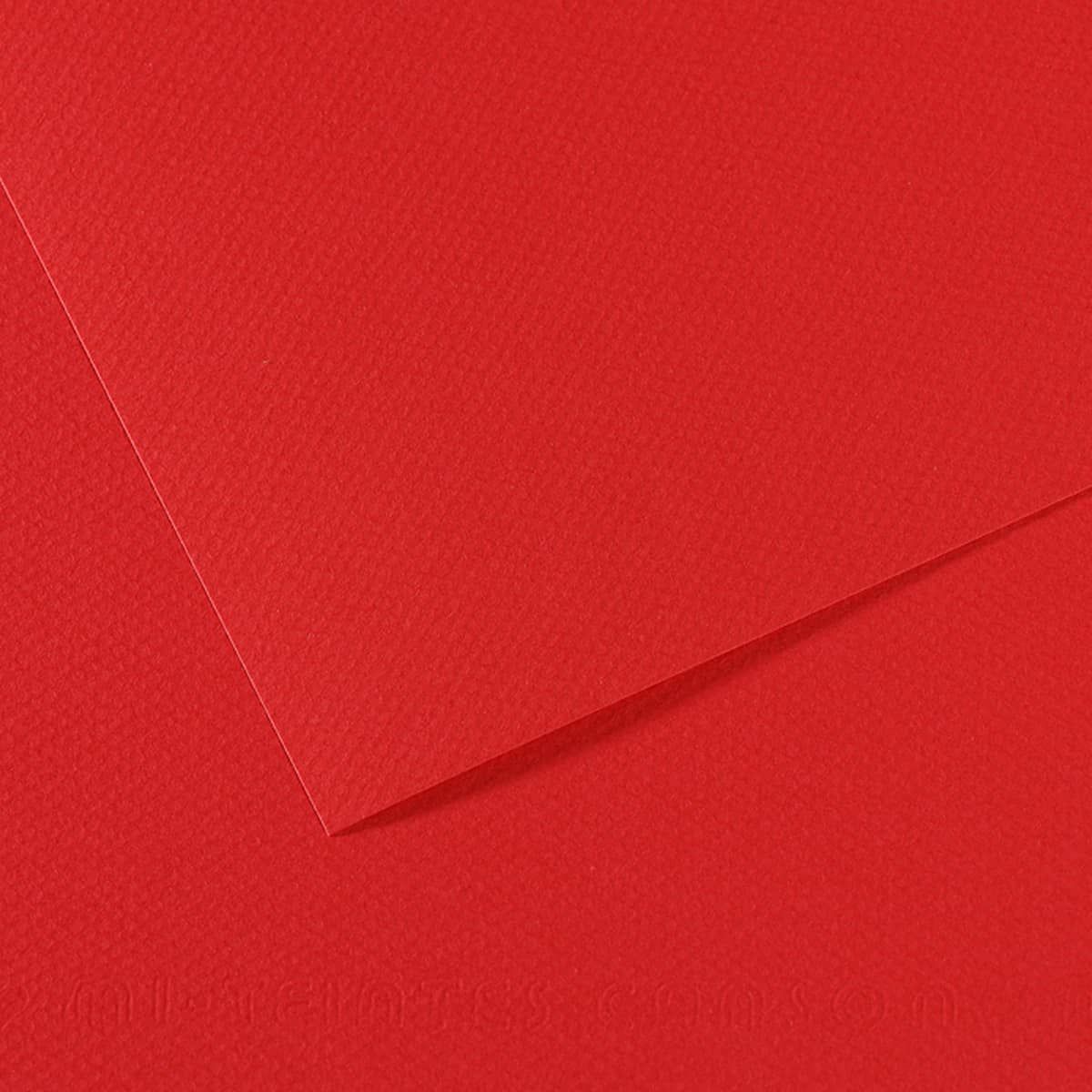 Canson Mi-Teintes Sheet - 505/Bright Red, 19" x 25" (Pack of 10 ...