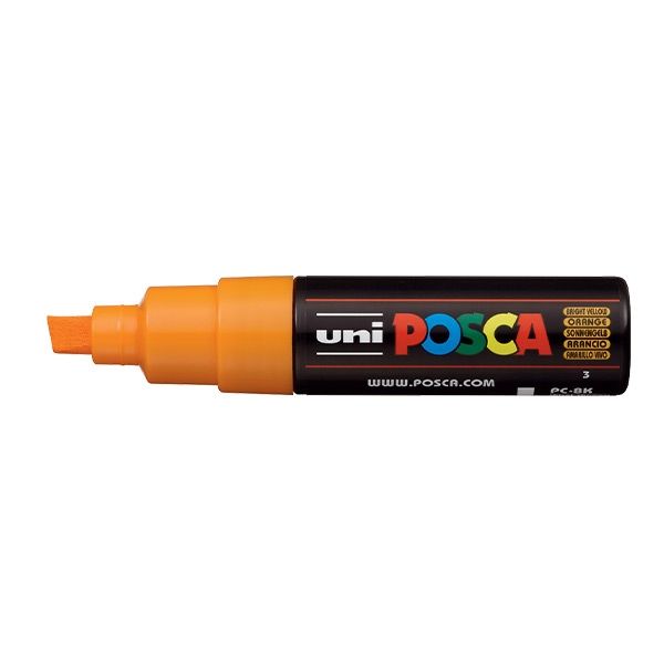 POSCA Acrylic Paint Marker - Bright Yellow, Broad Tip (0.8 mm) | Jerry ...