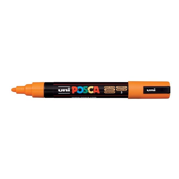 POSCA Acrylic Paint Marker - Bright Yellow, Medium Tip (1.8-2.5 mm ...