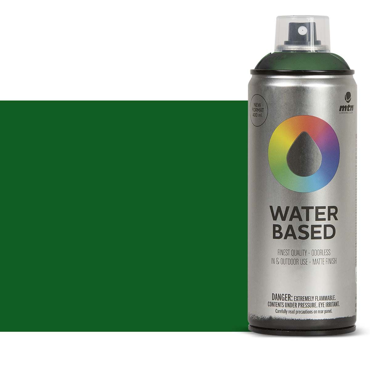 Montana Water Based Spray - Brilliant Green Deep, 400ml | Jerry's Artarama