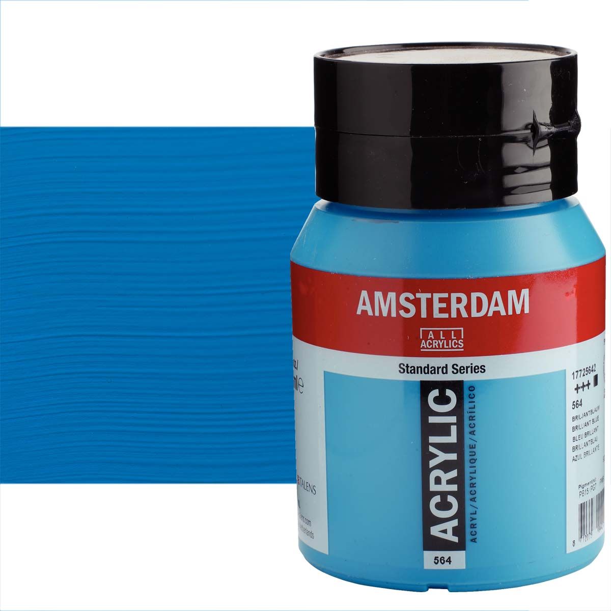Amsterdam Standard Series Acrylic Paint - Brilliant Blue, 500ml Jar ...