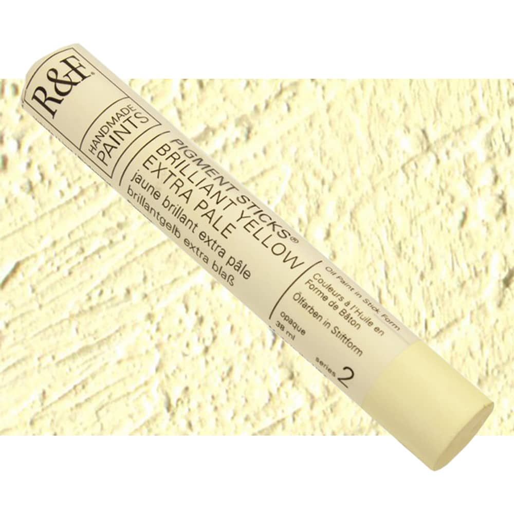 R&F Pigment Stick 38ml - Brilliant Yellow Extra Pale | Jerry's Artarama