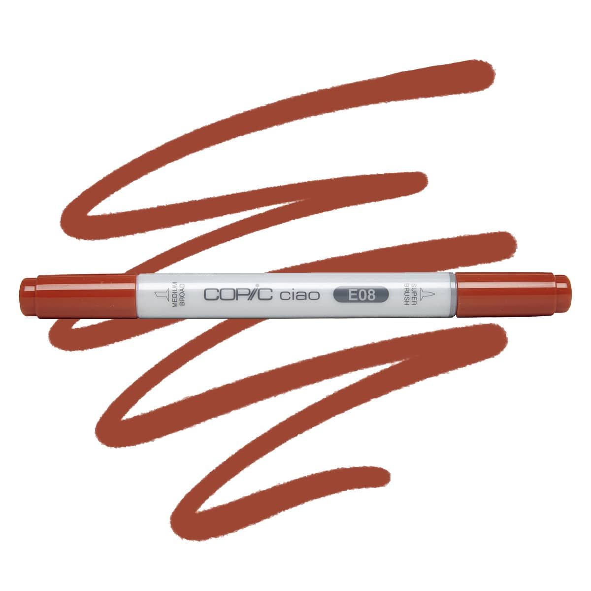 Copic Ciao Marker E08 Brown | Jerry's Artarama