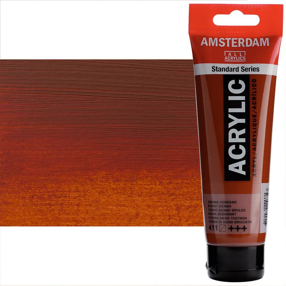 Amsterdam Standard Acrylic - Burnt Sienna, 120ml | Jerry's Artarama