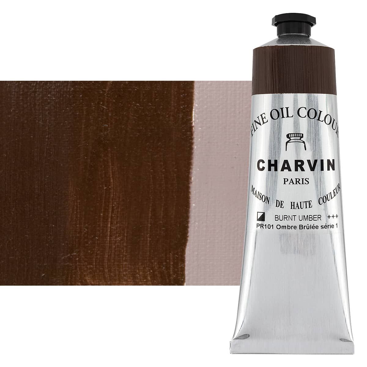 Charvin Fine Oil Paint, Burnt Umber - 150ml | Jerry's Artarama