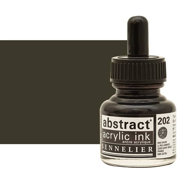 Sennelier Abstract Acrylic Ink 30ml Burnt Umber | Jerry's Artarama