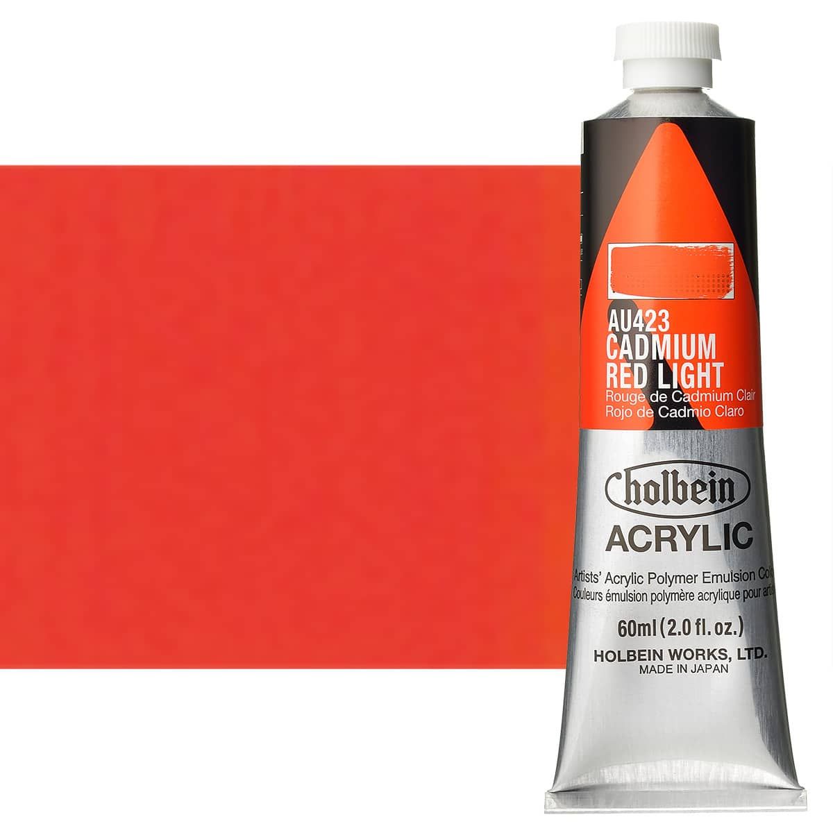 Holbein Heavy Body Acrylic 60ml Cadmium Red Light | Jerry's Artarama