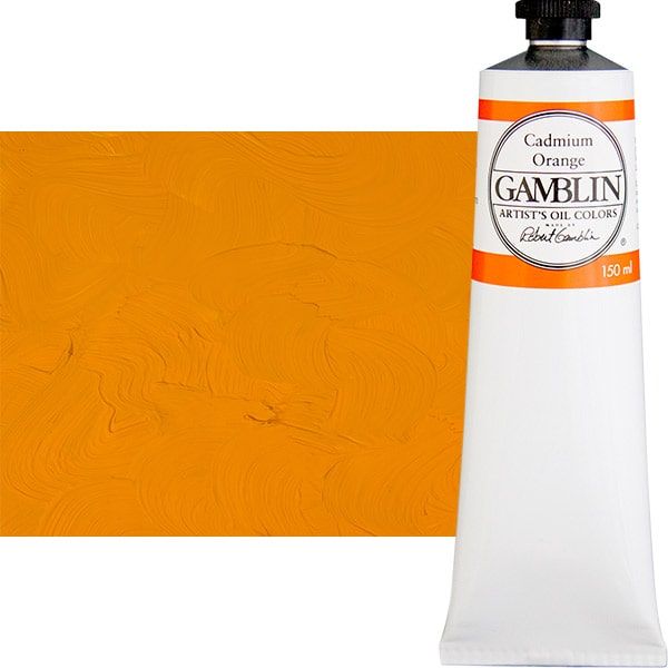 Gamblin Artists Oil - Cadmium Orange, 150ml Tube | Jerry's Artarama