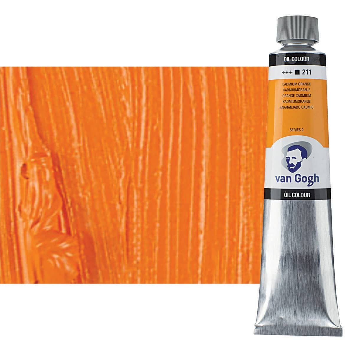 Van Gogh Oil Color, 200ml Cadmium Orange Tube | Jerry's Artarama